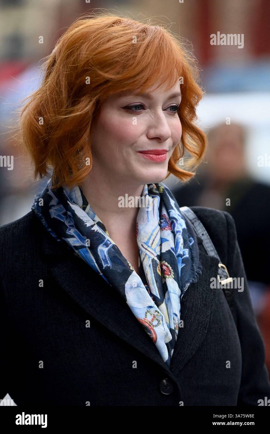 Christina Hendricks arriving during the Series Mania Festival on March ...