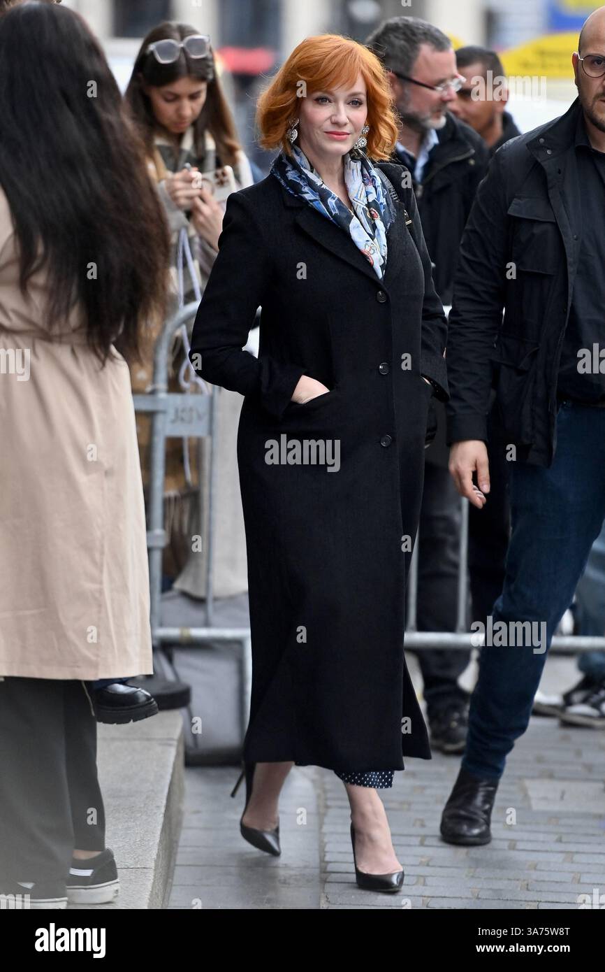 Paris, France. 26th Mar, 2025. Christina Hendricks arriving during the ...