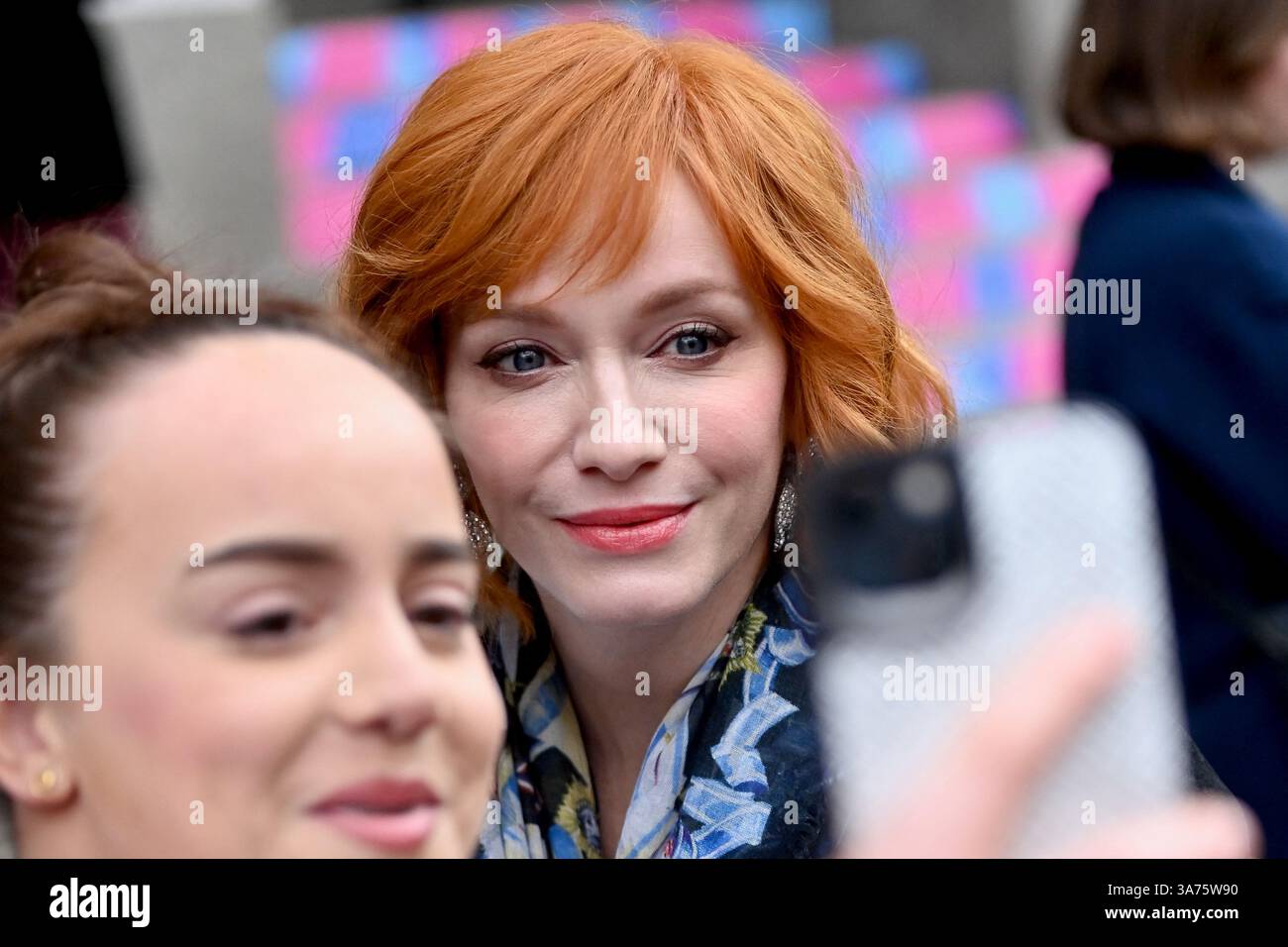 Christina Hendricks arriving during the Series Mania Festival on March ...