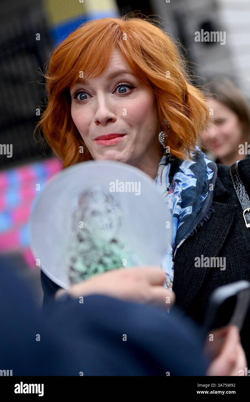 Paris, France. 26th Mar, 2025. Christina Hendricks arriving during the ...