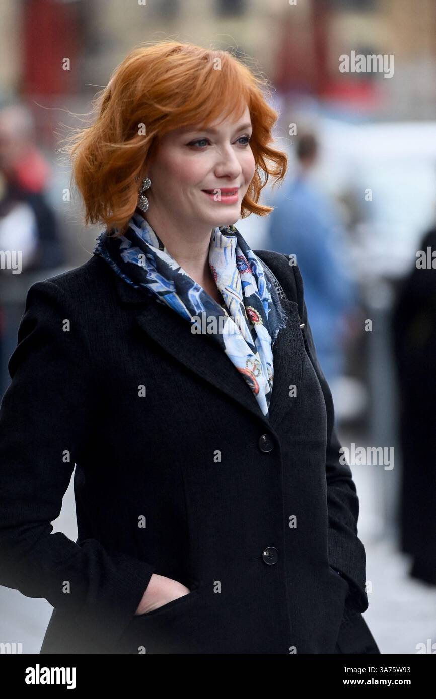 Paris, France. 26th Mar, 2025. Christina Hendricks arriving during the ...