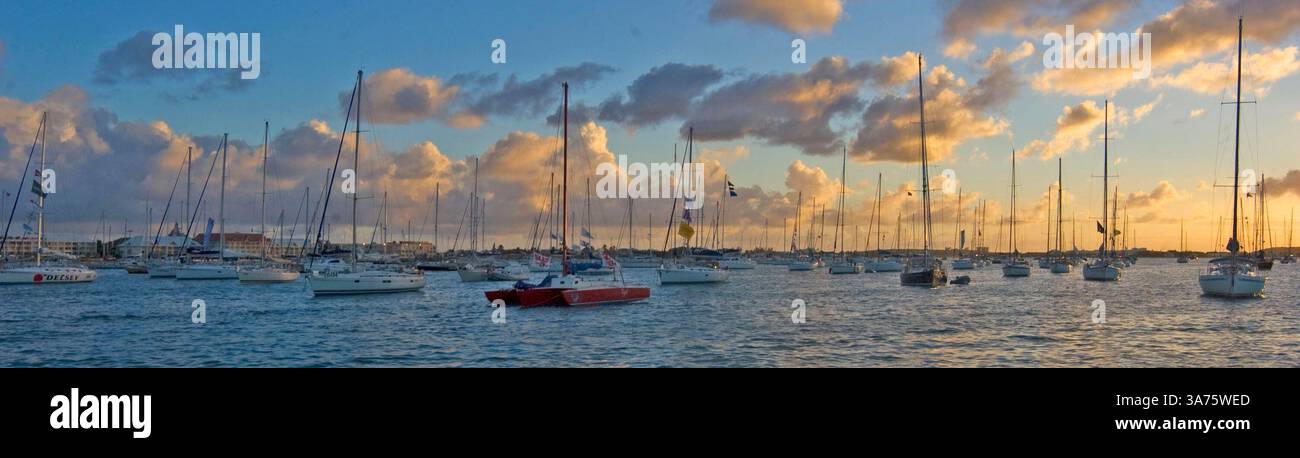 March 08, 2003 - St Martin, Caribbean - Heineken Regatta race fleet at ...