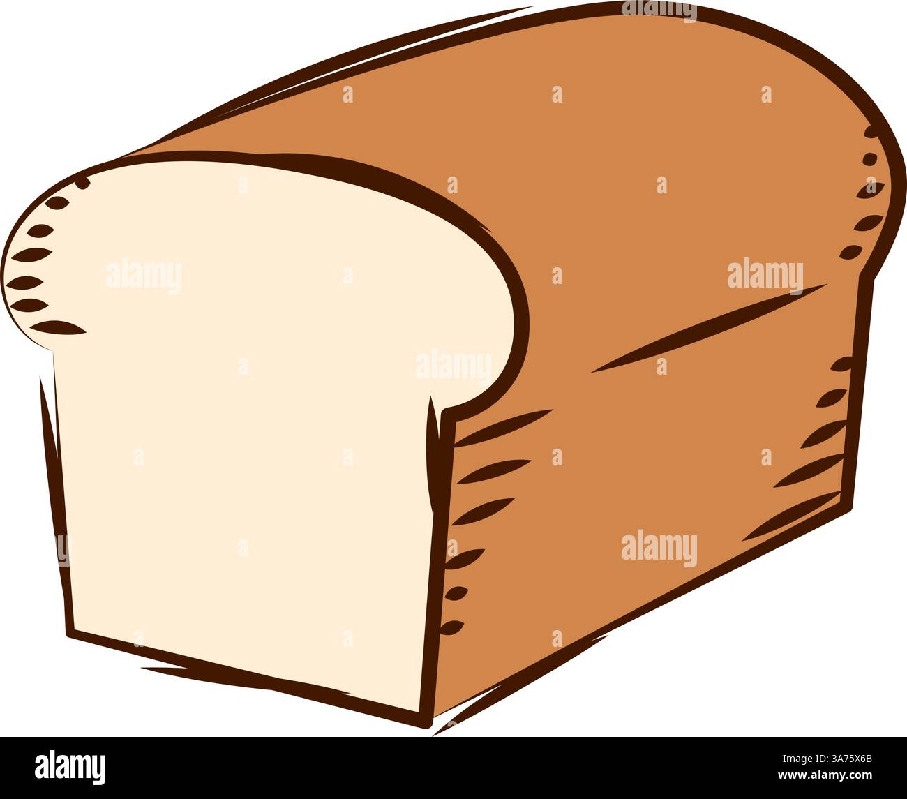 Bread loaf cartoon icon. Vector Stock Vector Image & Art - Alamy