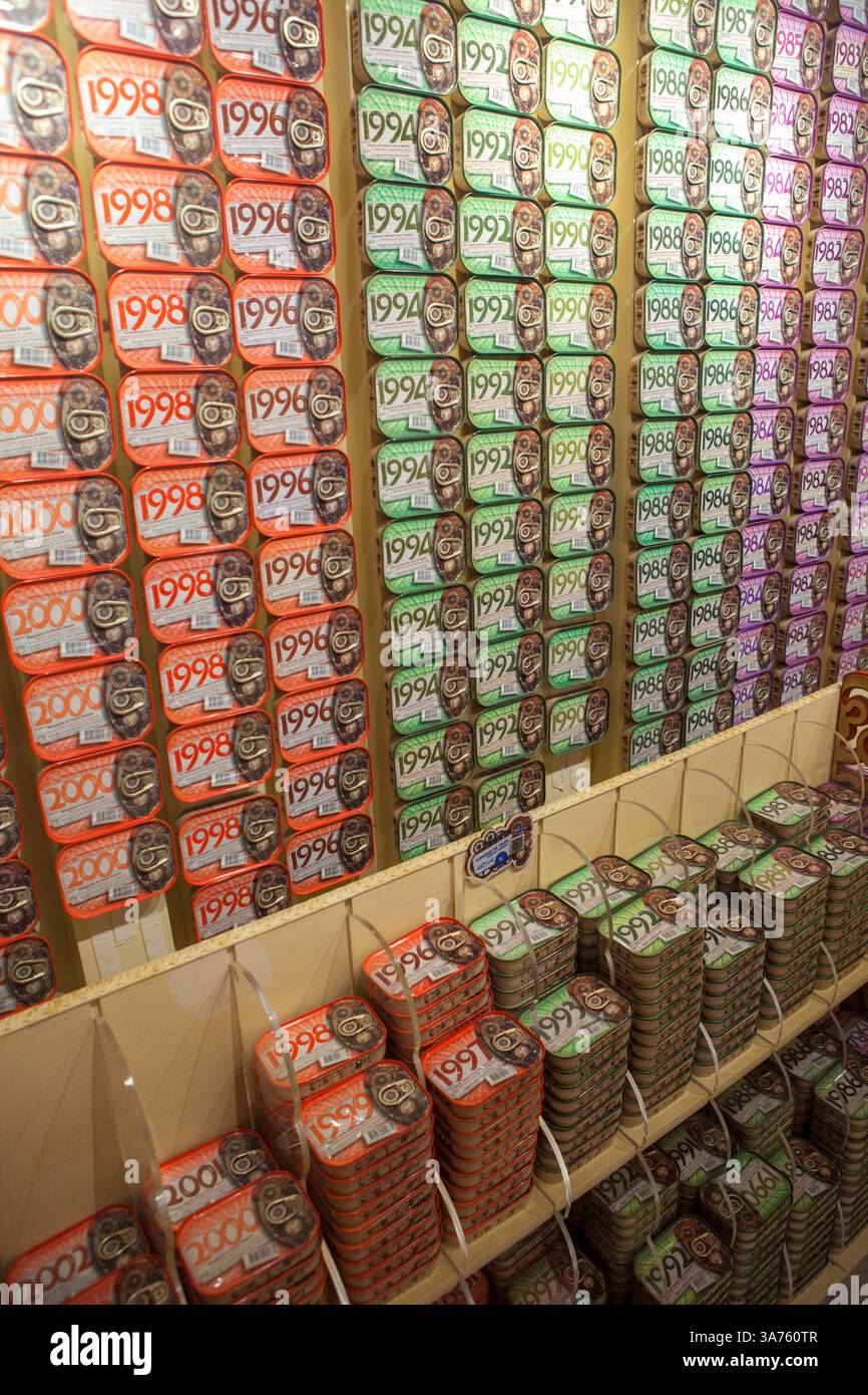 Tinned fish famous shop hi-res stock photography and images - Alamy