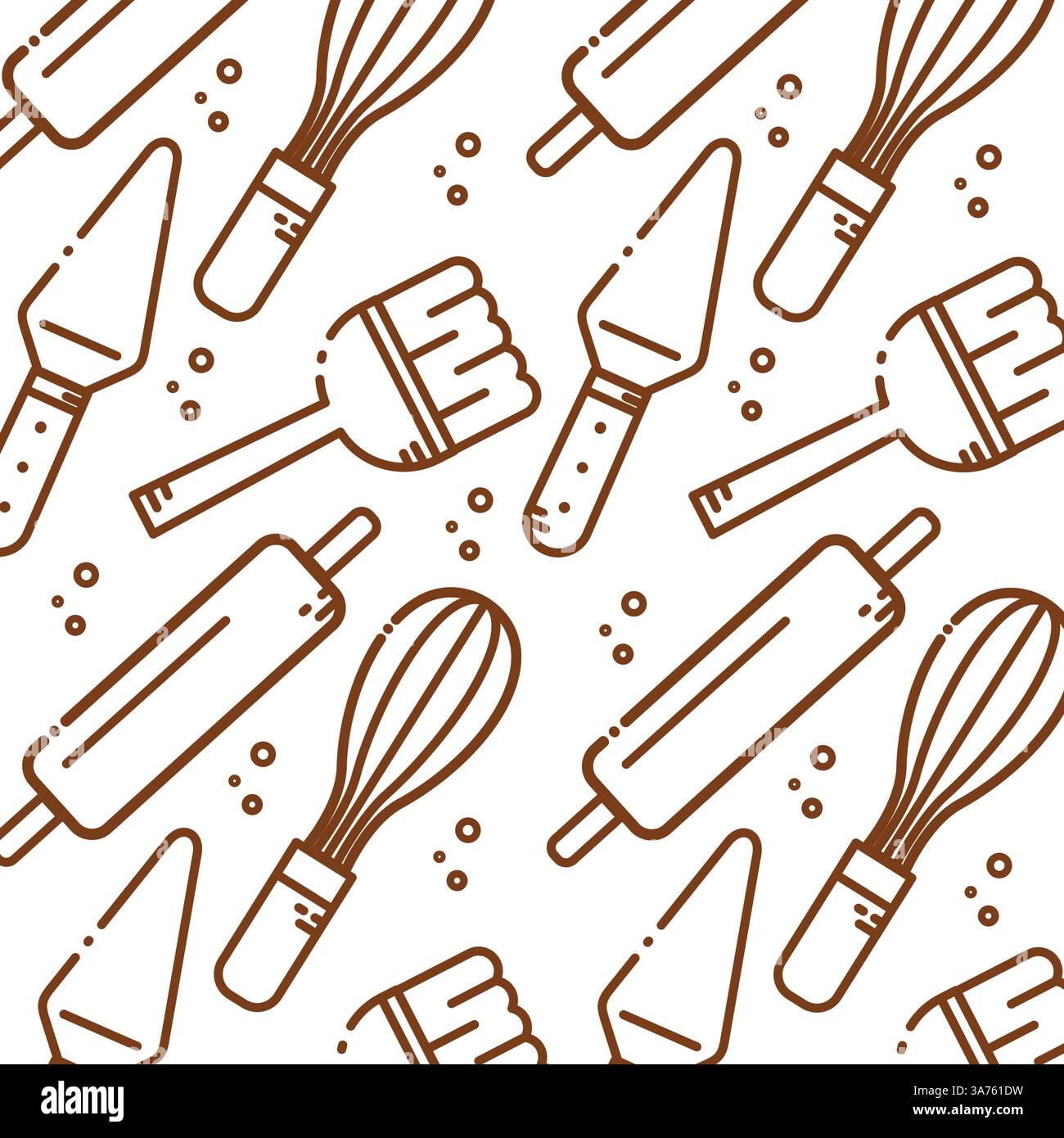 Utensil tools line repeat. Vector Stock Vector Image & Art - Alamy