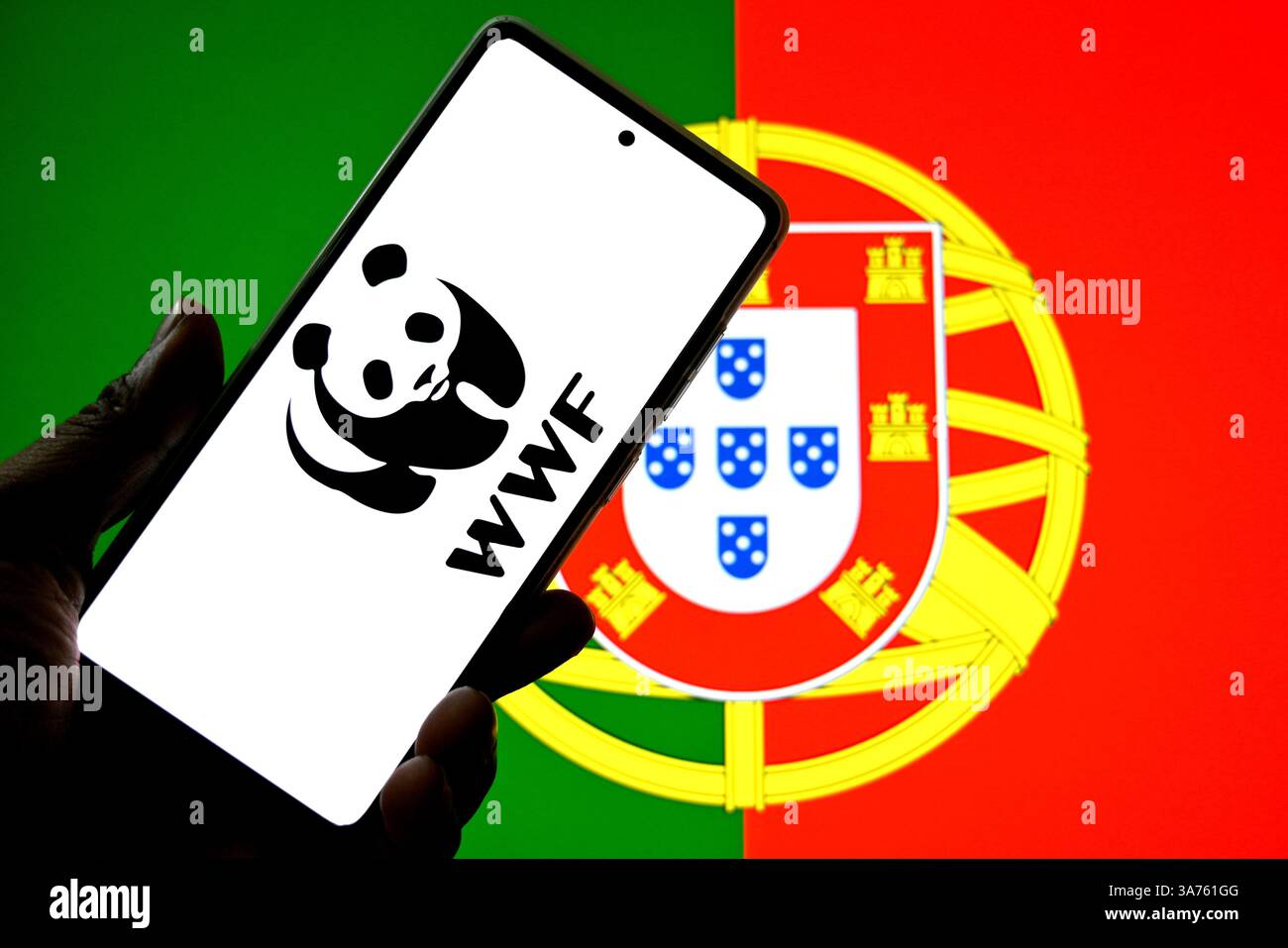 India. 25th Mar, 2025. In this photo illustration, a WWF logo is seen ...