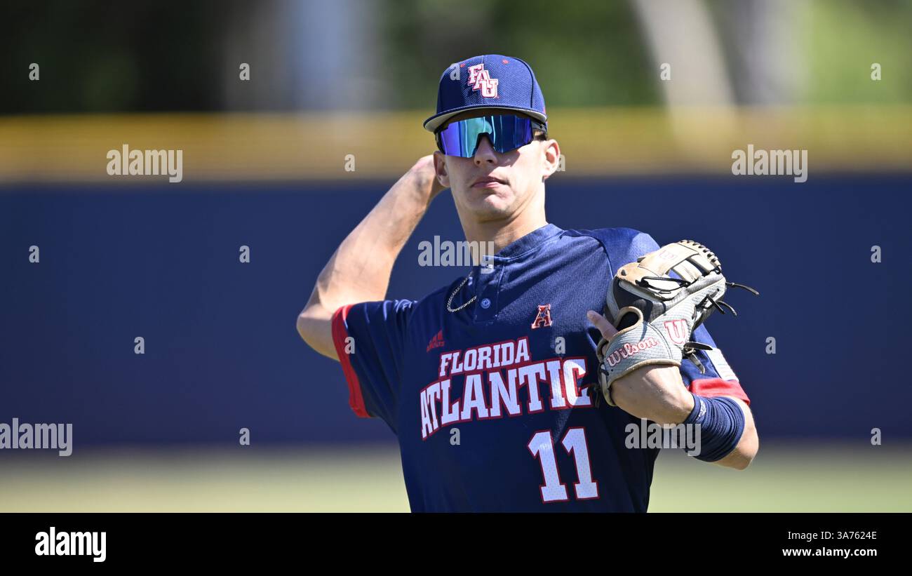 Florida Atlantic's Patrick Ward during an NCAA baseball game on ...