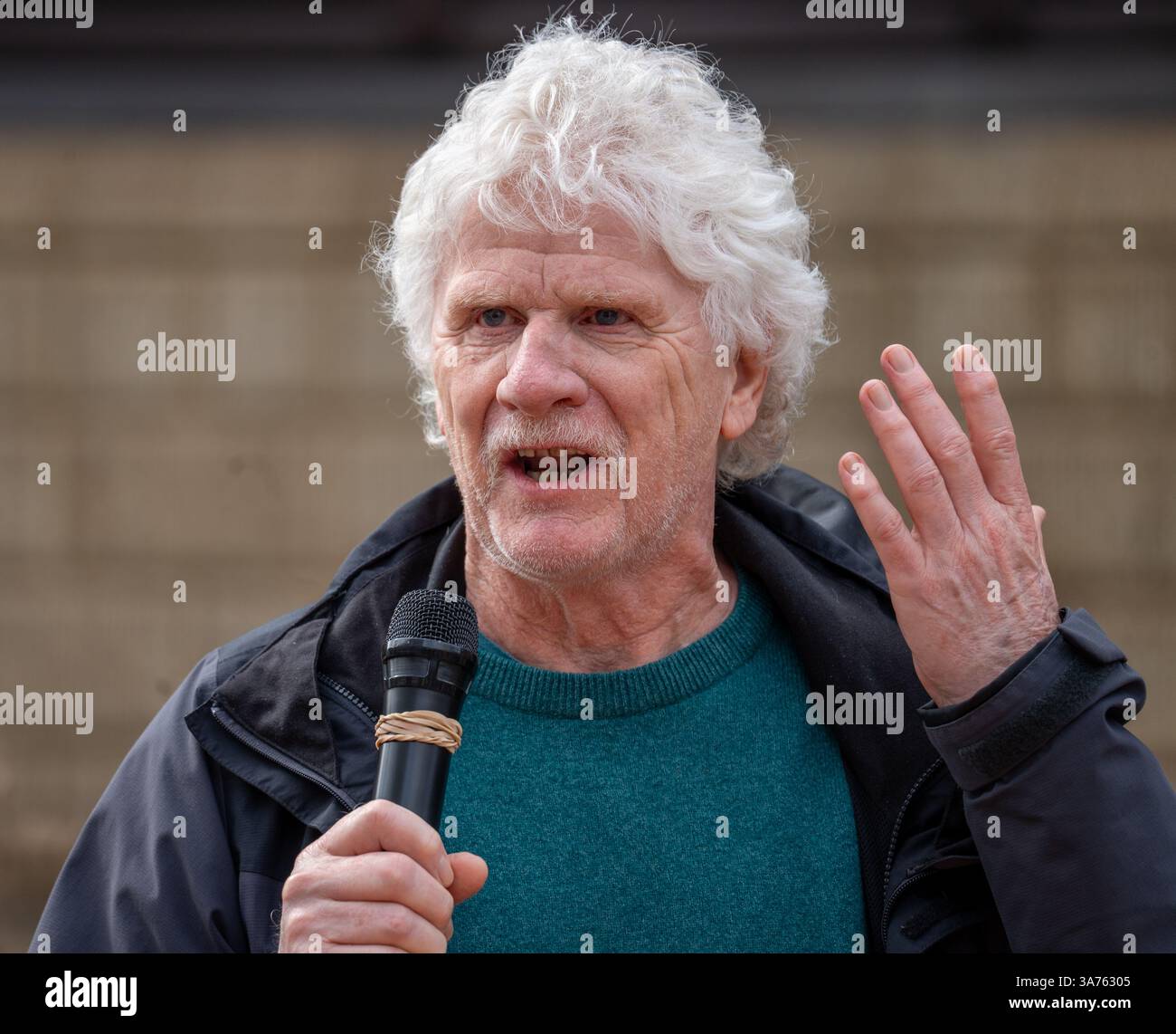 Glasgow Scotland UK. 26 March 2025. Protesters gather outside the MOD ...