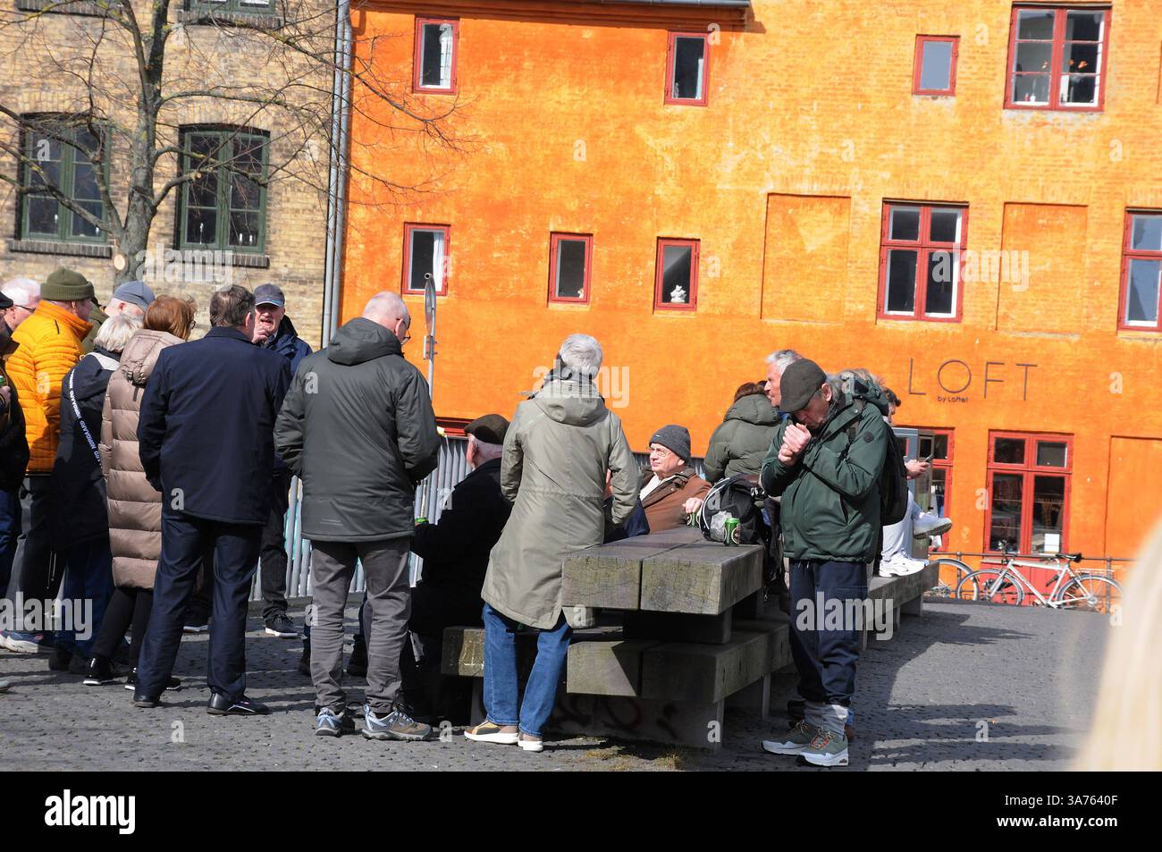 Copenhagen/ Denmark/26 MARCH 2025/.View of chrisianshavns torv on mager ...