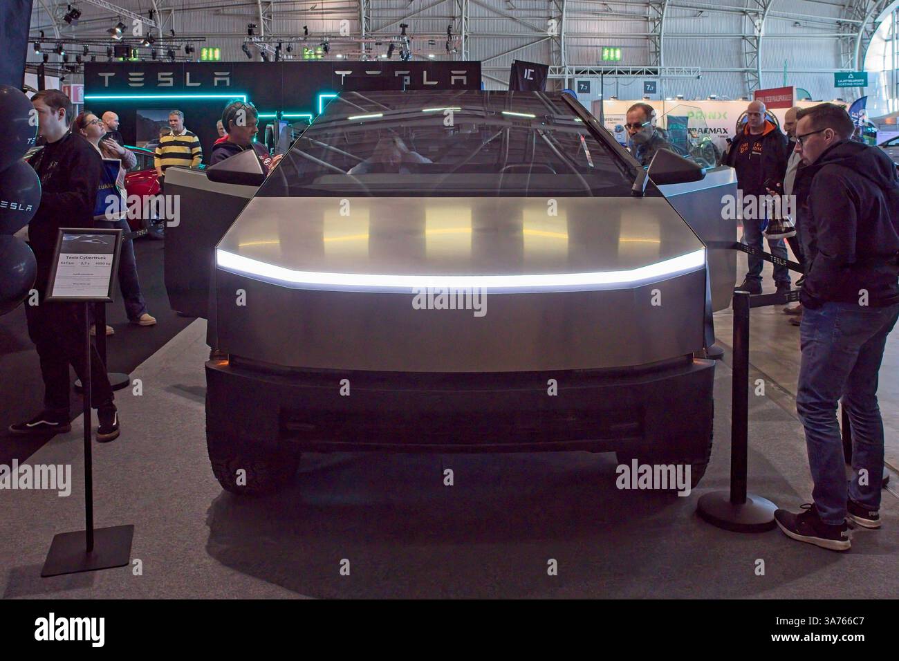 Pasila, Helsinki, Finland – March 14. 2025: Tesla Cybertruck electric ...