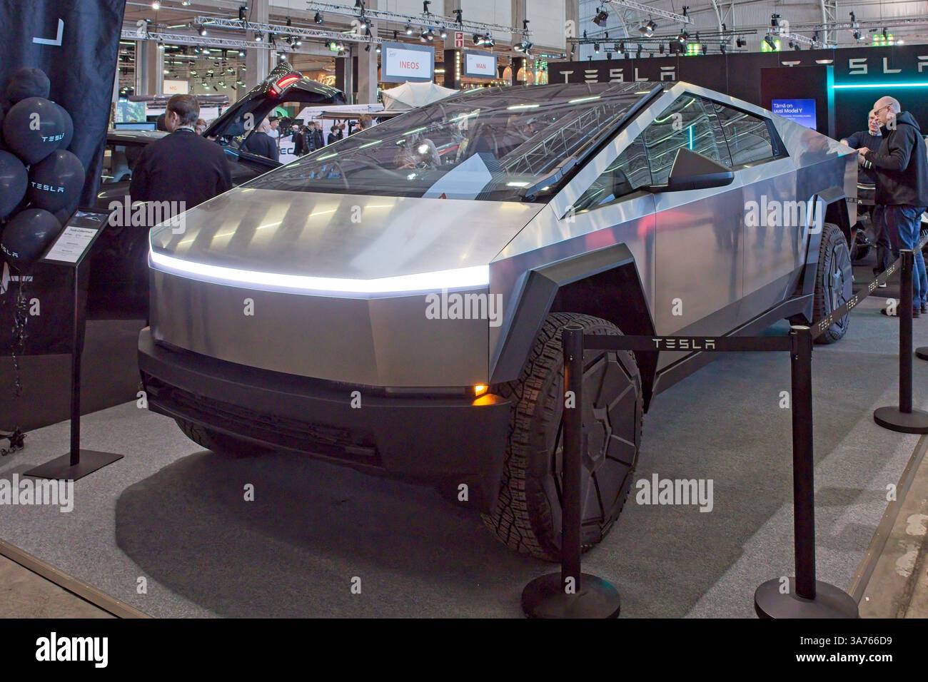 Pasila, Helsinki, Finland – March 14. 2025: Tesla Cybertruck electric ...