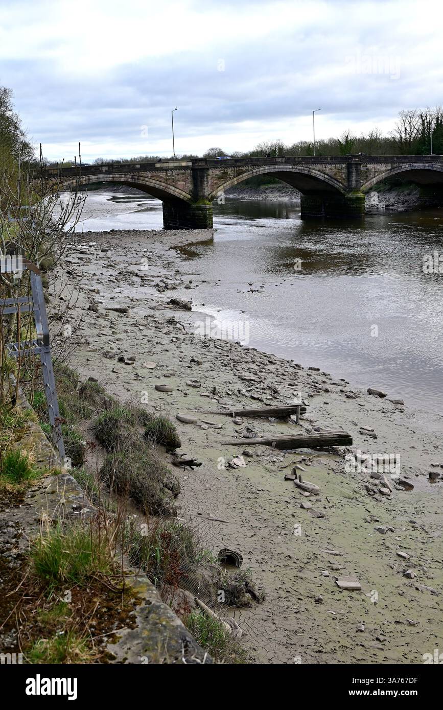 Around the UK - Historic dock, River Ribble, Preston Stock Photo - Alamy