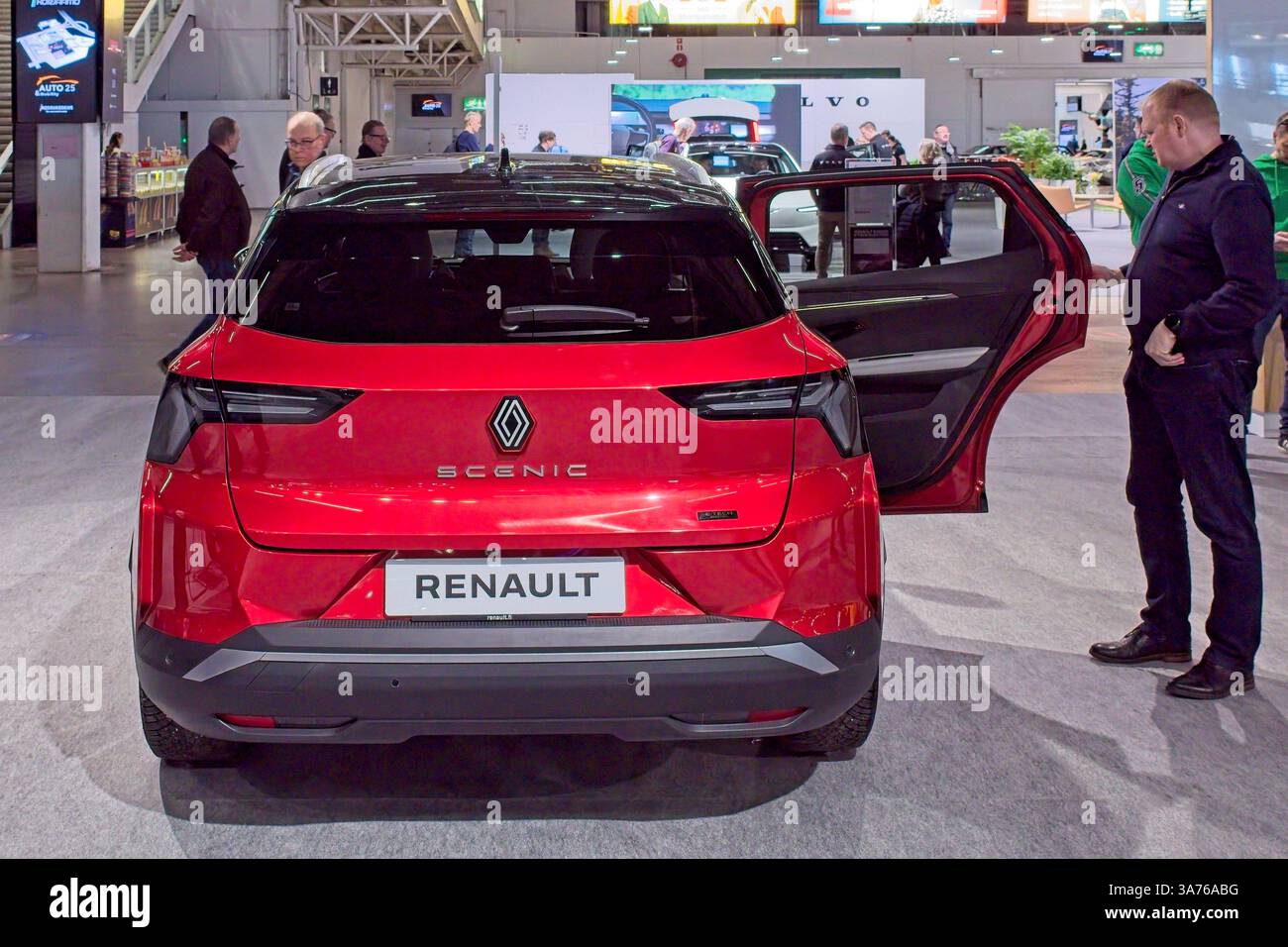 Pasila, Helsinki, Finland – March 14. 2025: Renault Scenic electric car ...
