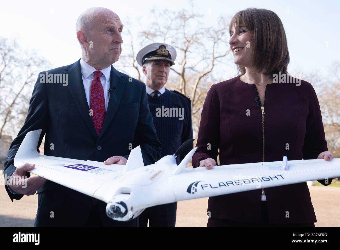 Chancellor of the Exchequer Rachel Reeves with Defence Secretary John ...
