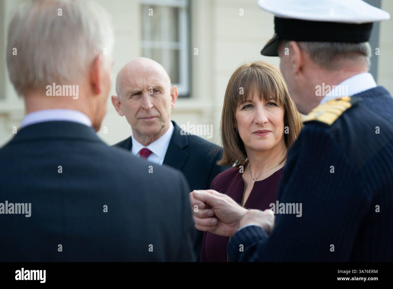 Chancellor of the Exchequer Rachel Reeves with Defence Secretary John ...