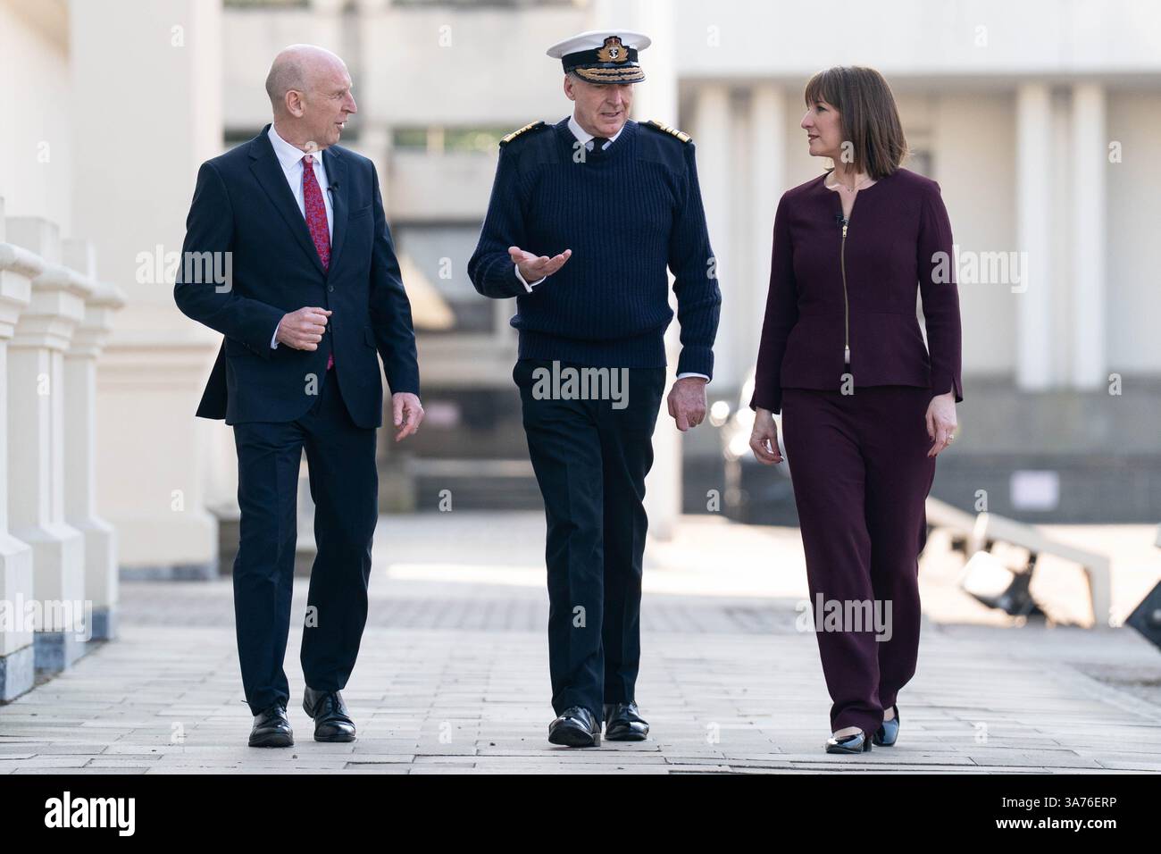 Chancellor of the Exchequer Rachel Reeves with Defence Secretary John ...