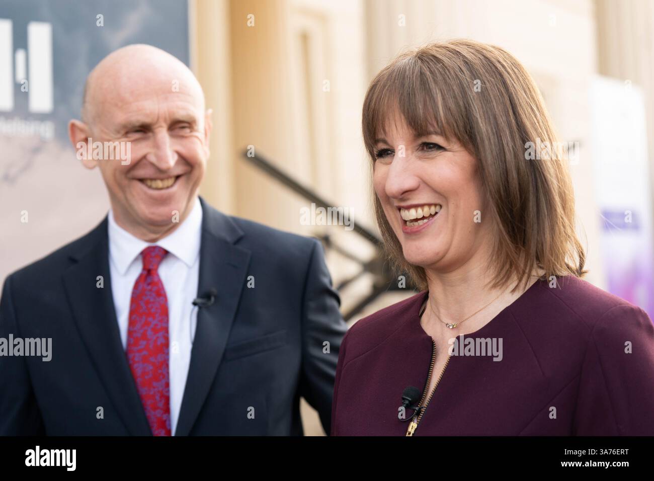 Chancellor of the Exchequer Rachel Reeves with Defence Secretary John ...