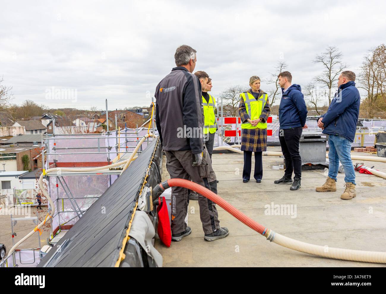 Uden, The Netherlands. 26th Mar, 2025. Queen Maxima during a working visit to Uden in the ...