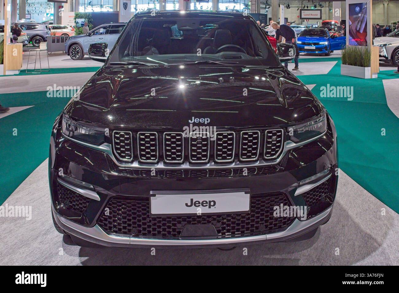 Pasila, Helsinki, Finland – March 14. 2025: Jeep Grand Cherokee car at ...