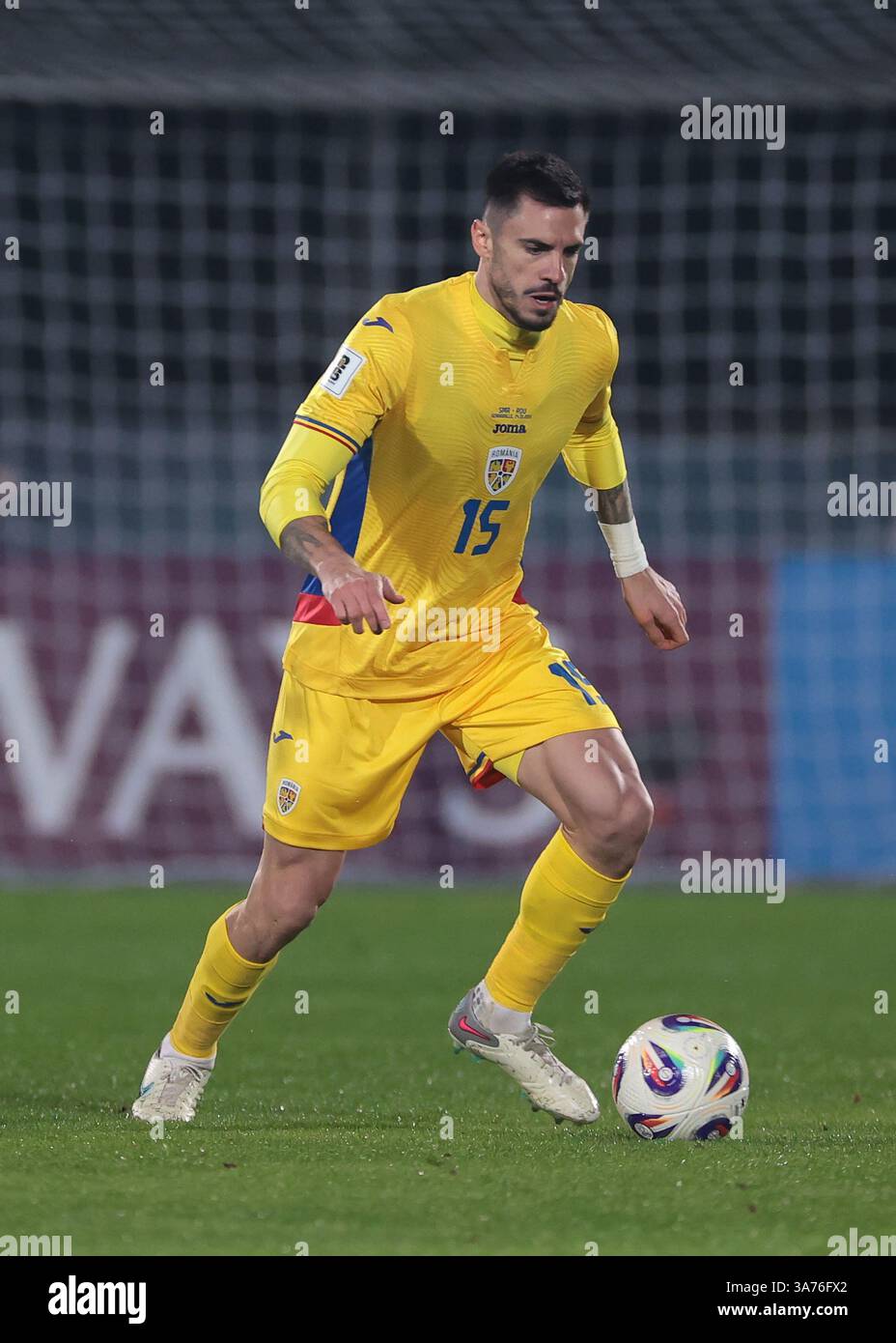 Serravalle, Italy, 24th March 2025. Andrei Burca of Romania during the ...