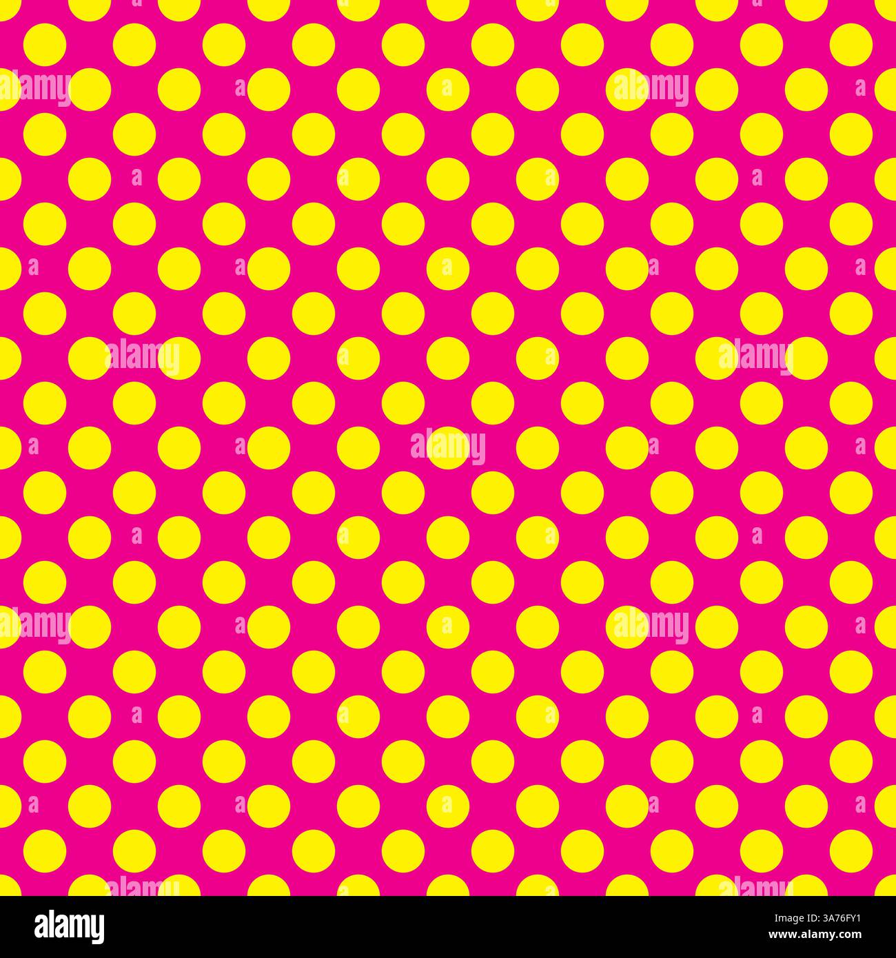 Beautiful Seamless vector yellow polka dots for pattern on pink ...