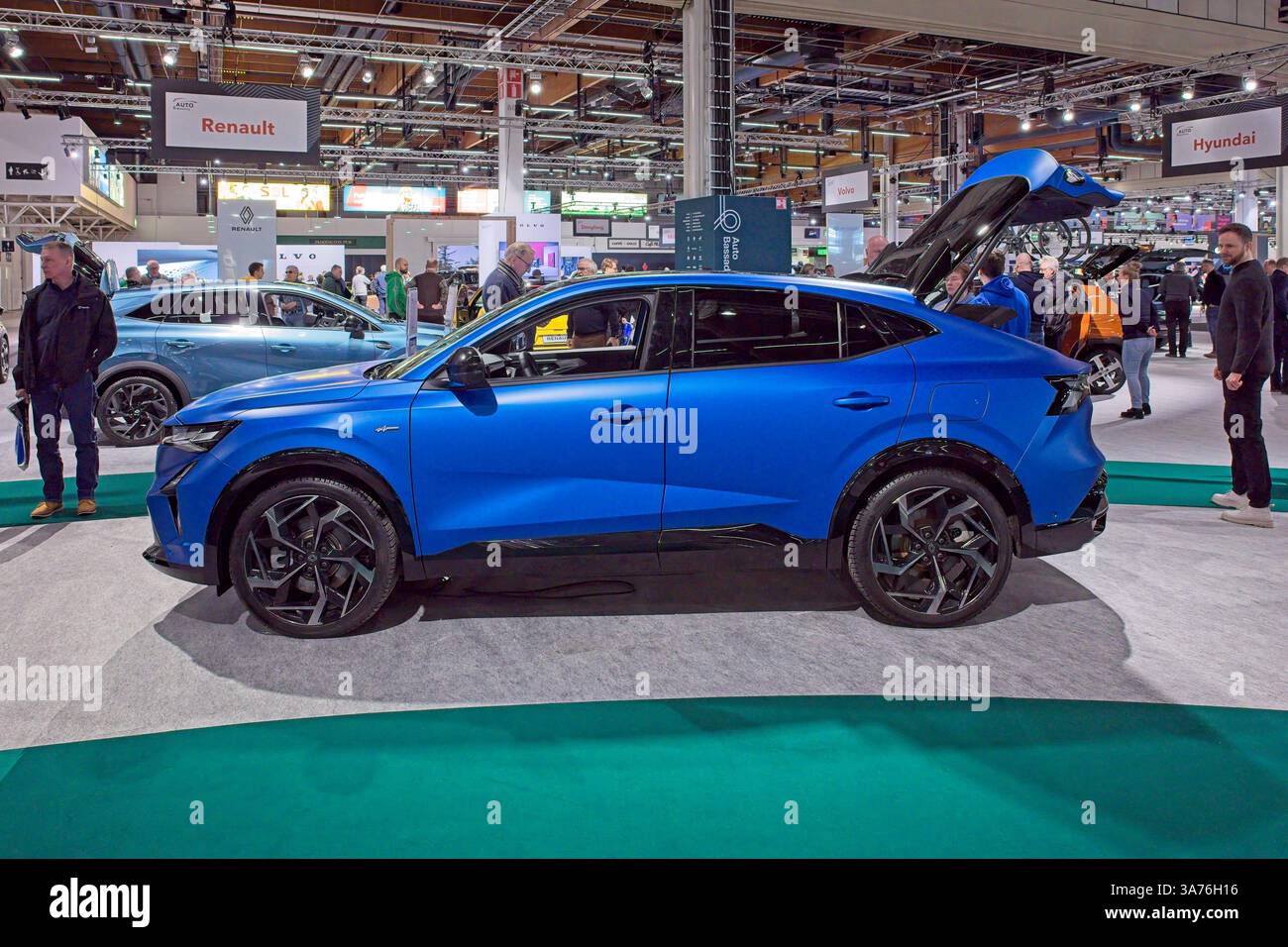 Pasila, Helsinki, Finland – March 14. 2025: Renault Rafale E-Tech plug ...