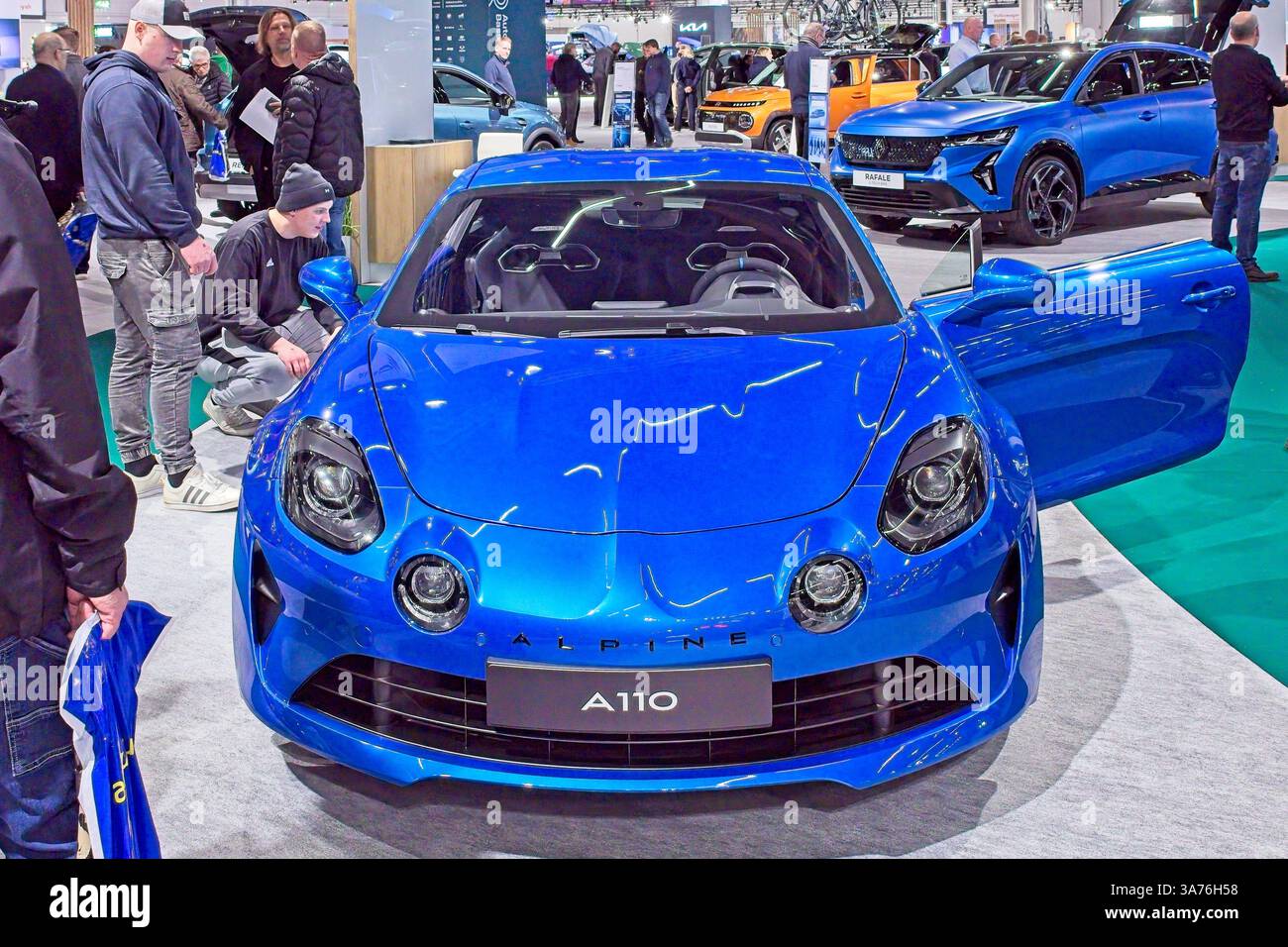 Pasila, Helsinki, Finland – March 14. 2025: Alpine A110 S car at AUTO ...