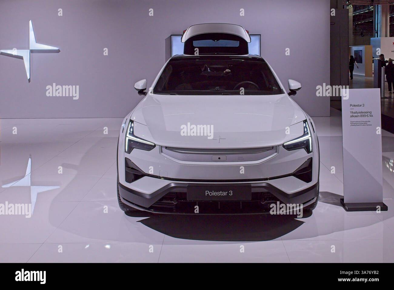 Pasila, Helsinki, Finland – March 14. 2025: Polestar 3 electric car at ...