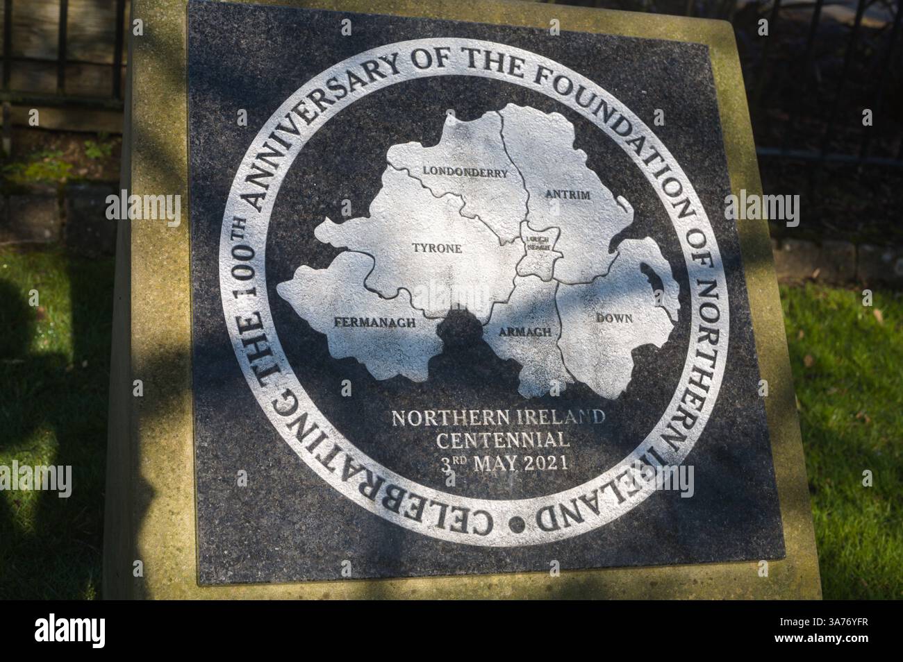 Plaque celebrating the 100th anniversary of the foundation of Northern ...