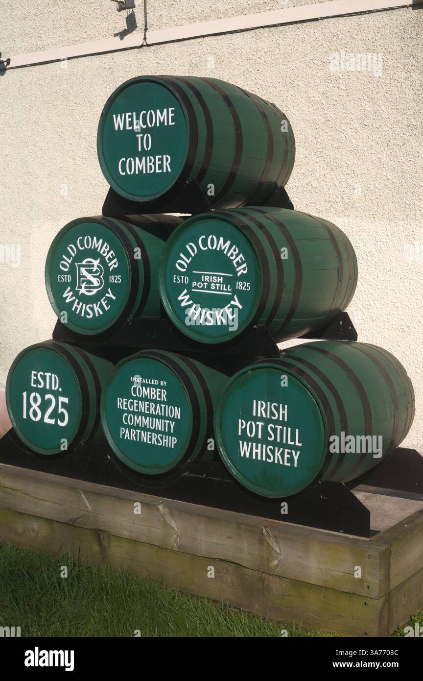 Welcome to Comber with a stack of six Old Comber Irish pot still ...