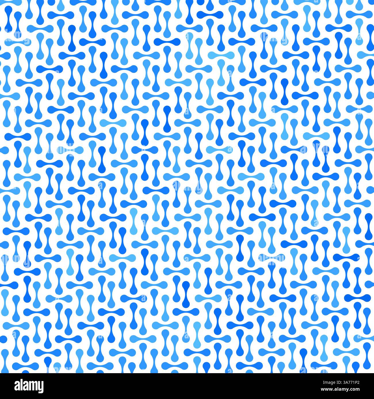 Vector Meta ball Connect Dot Set. Molecule chain. Blue Circle Shapes ...