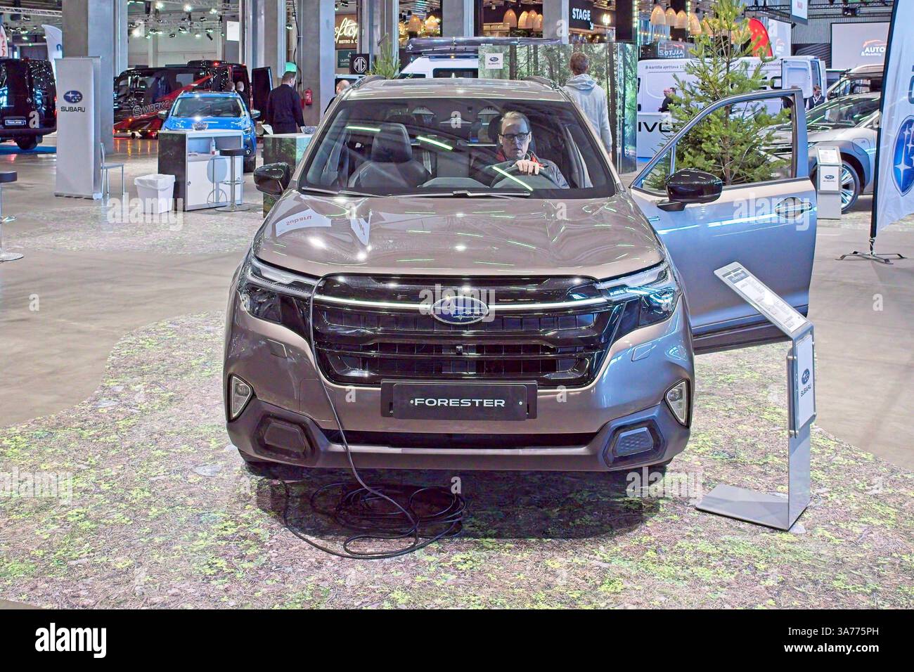 Pasila, Helsinki, Finland – March 14. 2025: Subaru Forester car at AUTO ...