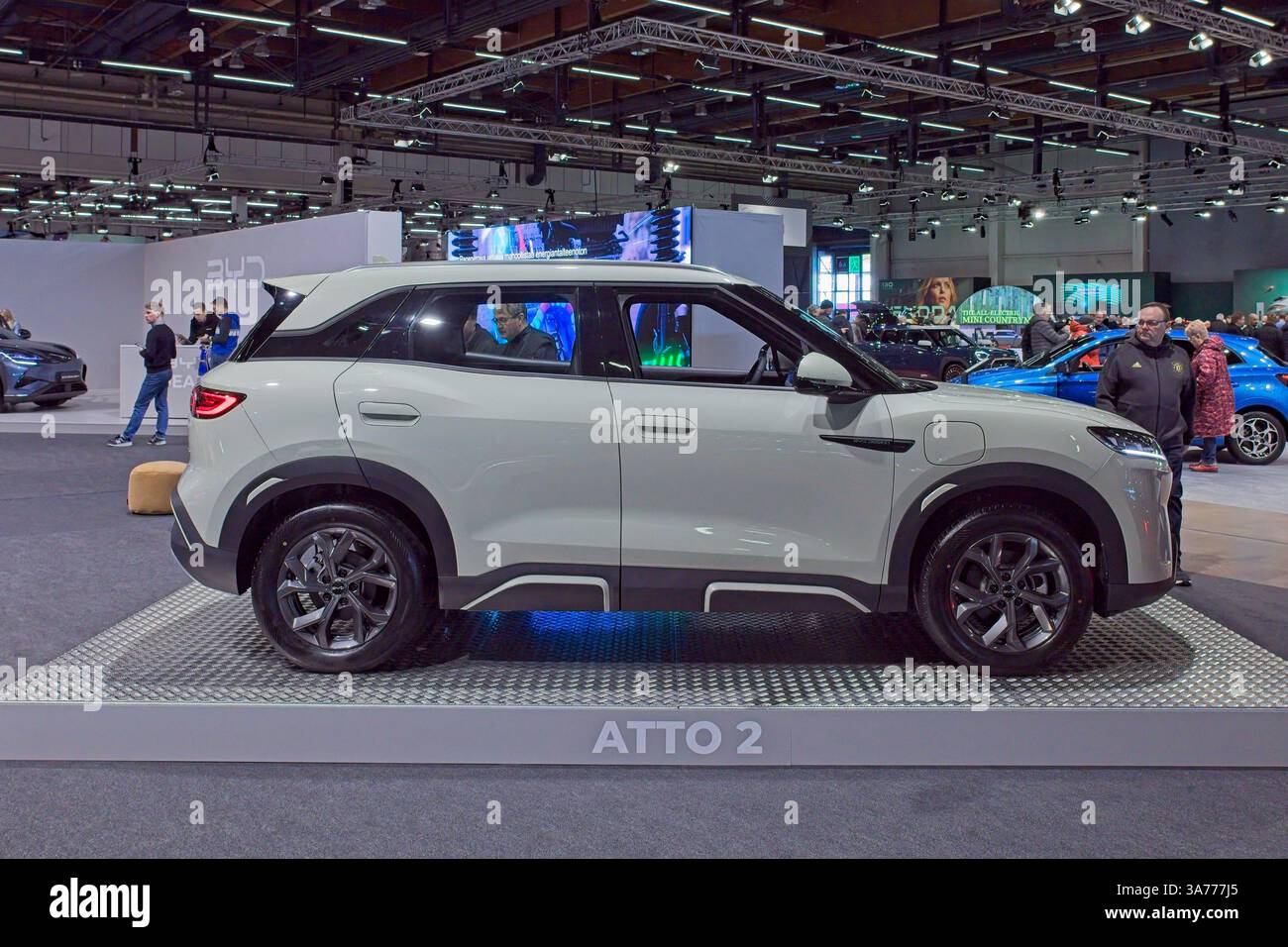 Pasila, Helsinki, Finland – March 14. 2025: Byd Atto 2 electric car at ...