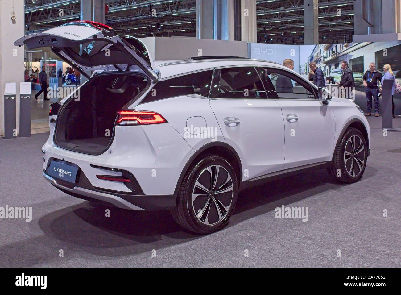 Pasila, Helsinki, Finland – March 14. 2025: Byd Tang electric car at ...