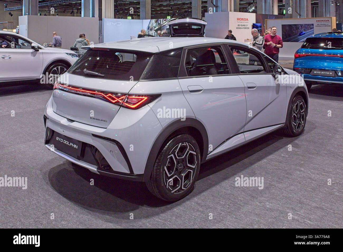 Pasila, Helsinki, Finland – March 14. 2025: Byd Dolphin electric car at ...