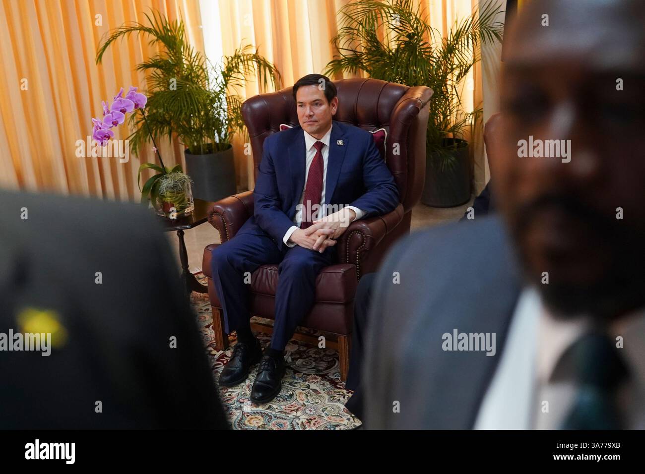 U.S. Secretary of State Marco Rubio meets with Jamaica's Prime Minister ...