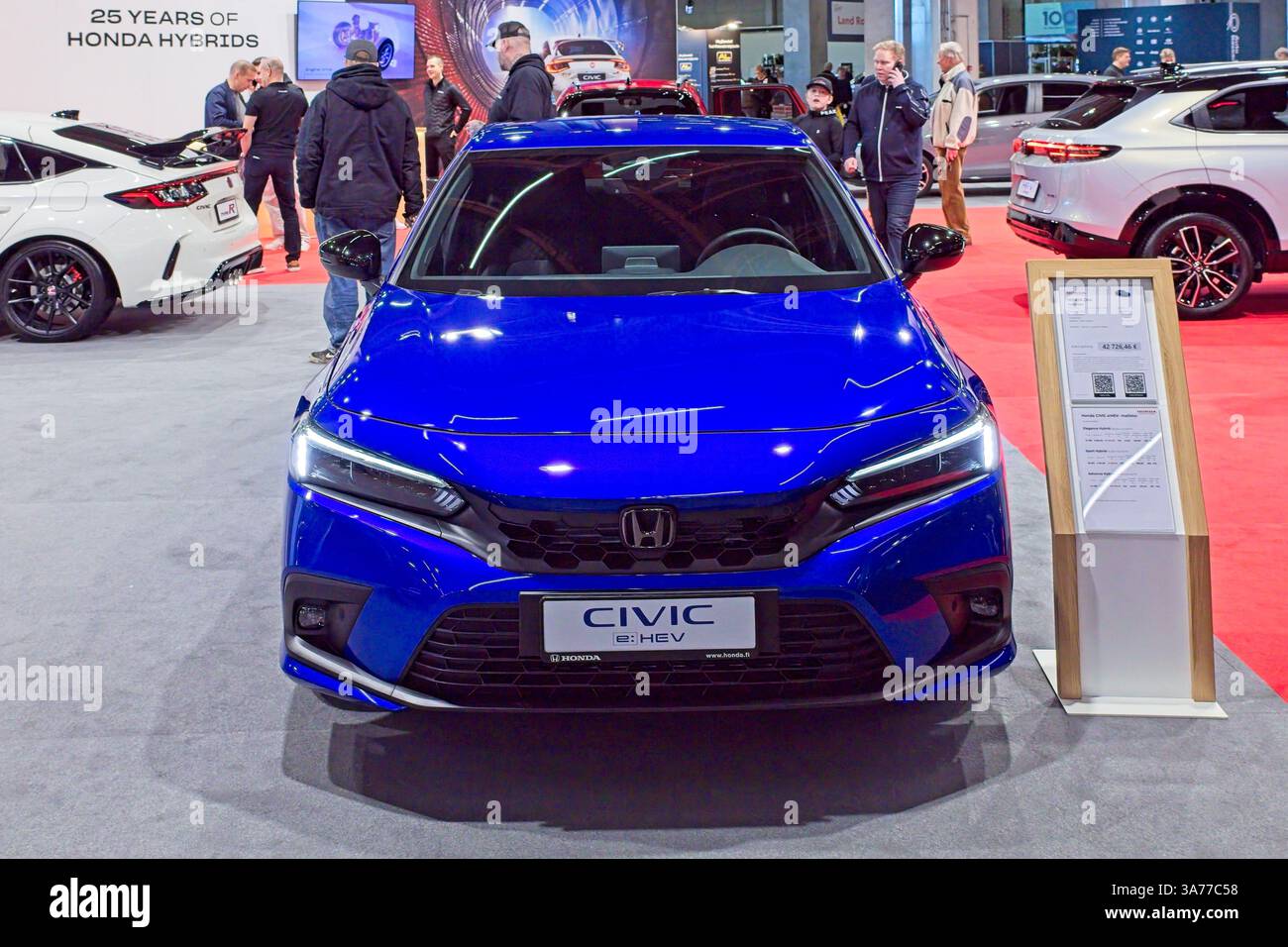 Pasila, Helsinki, Finland – March 14. 2025: Honda Civic Hybrid Sport ...