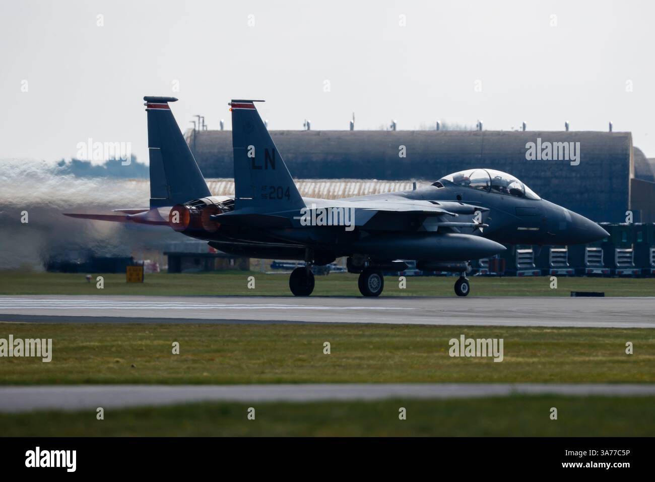 RAF Lakenheath, UK. 26 March, 2025. USAF F-15E Strike Eagle at RAF ...
