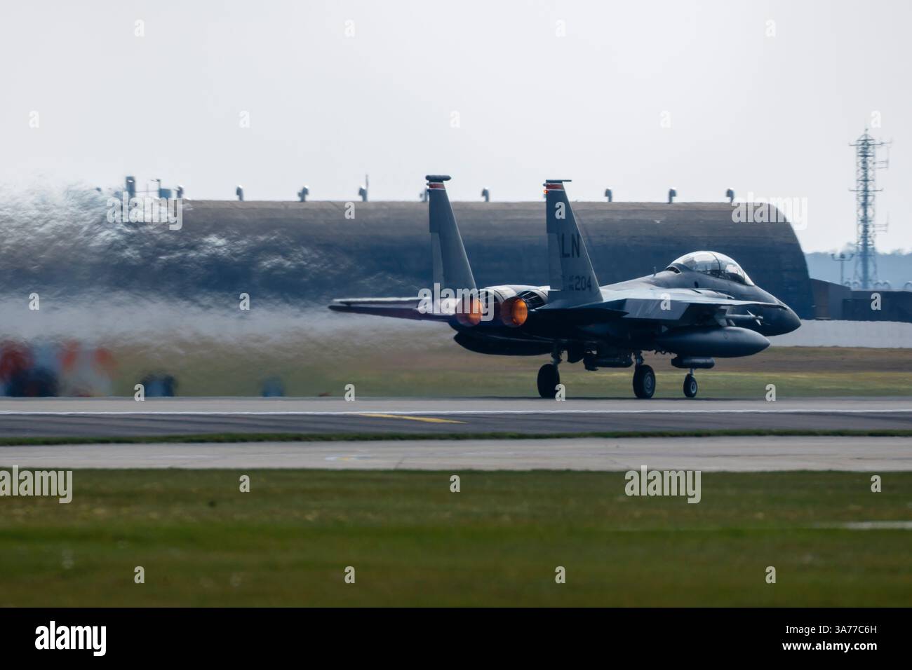 RAF Lakenheath, UK. 26 March, 2025. USAF F-15E Strike Eagle at RAF ...