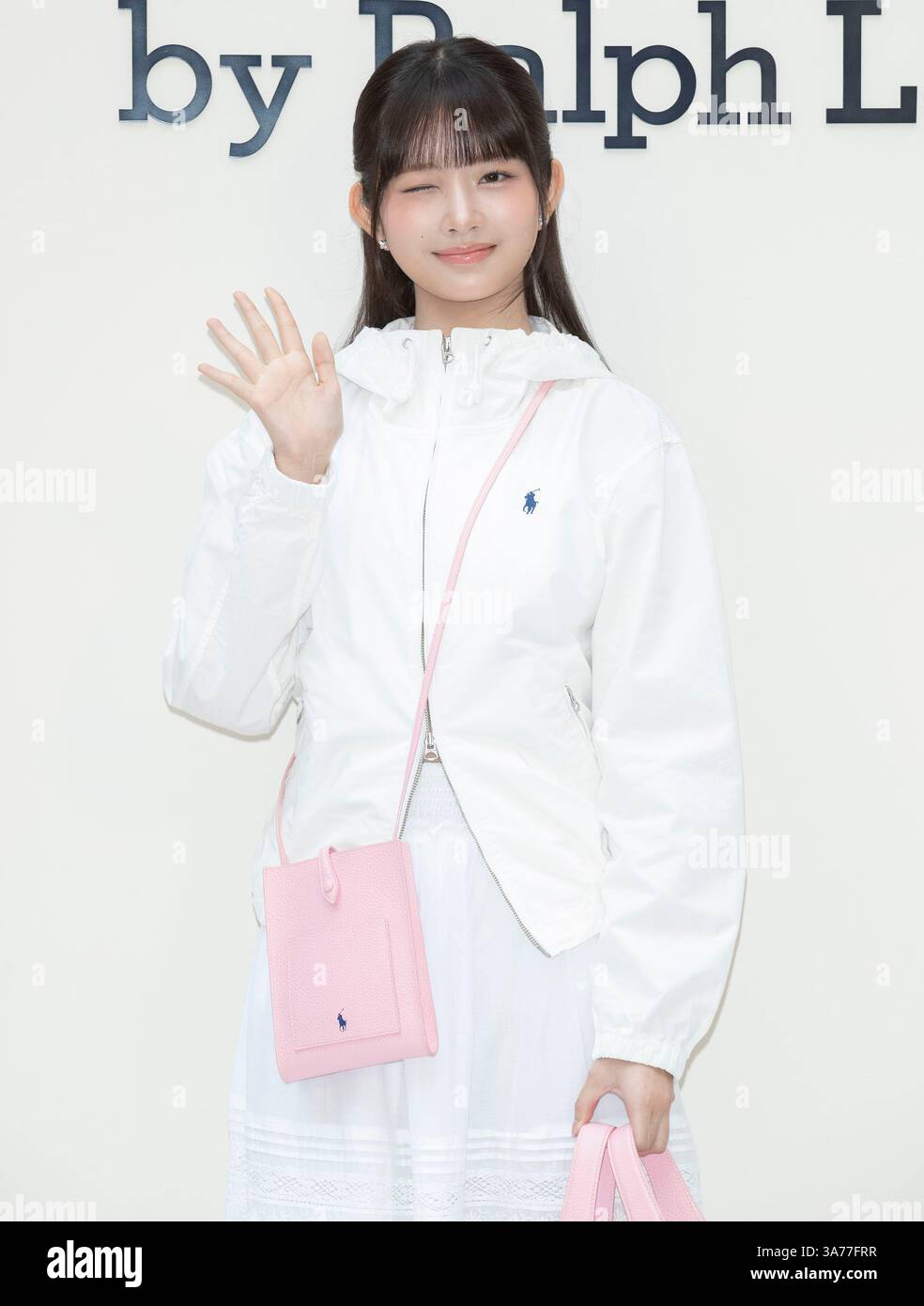 Seoul, South Korea. 26th Mar, 2025. Japanese singer Rei, member of girl ...