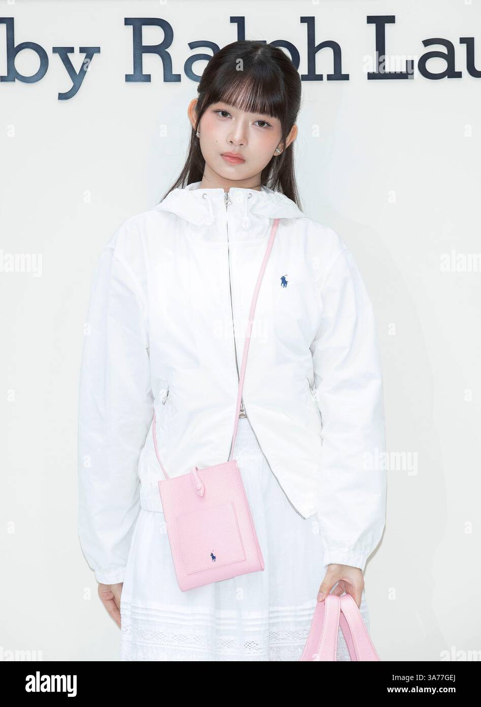 Seoul, South Korea. 26th Mar, 2025. Japanese singer Rei, member of girl ...