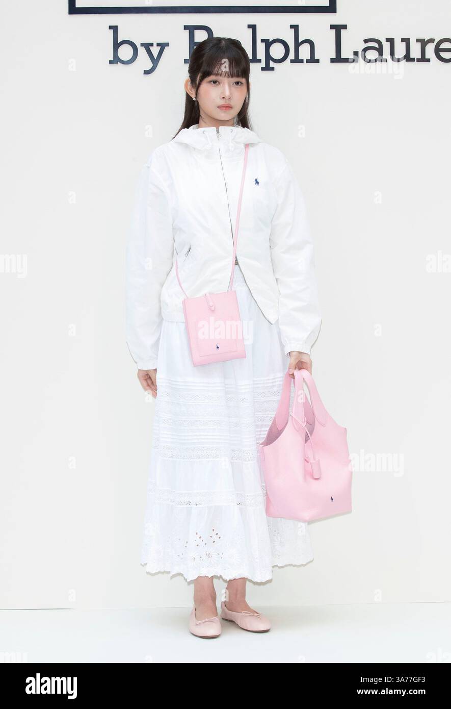 Seoul, South Korea. 26th Mar, 2025. Japanese singer Rei, member of girl ...