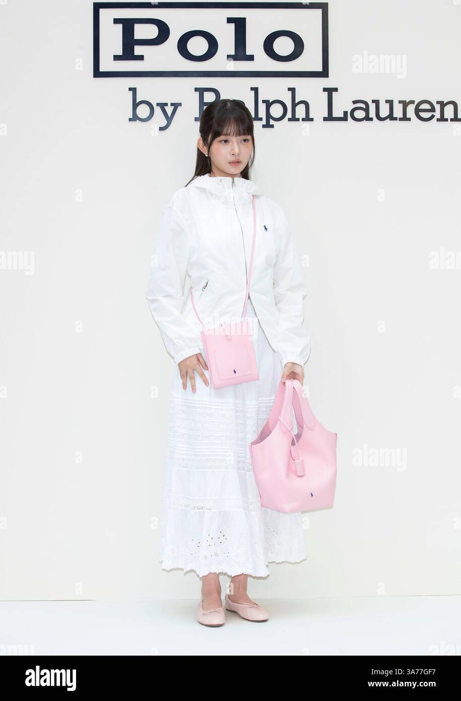 Seoul, South Korea. 26th Mar, 2025. Japanese singer Rei, member of girl ...