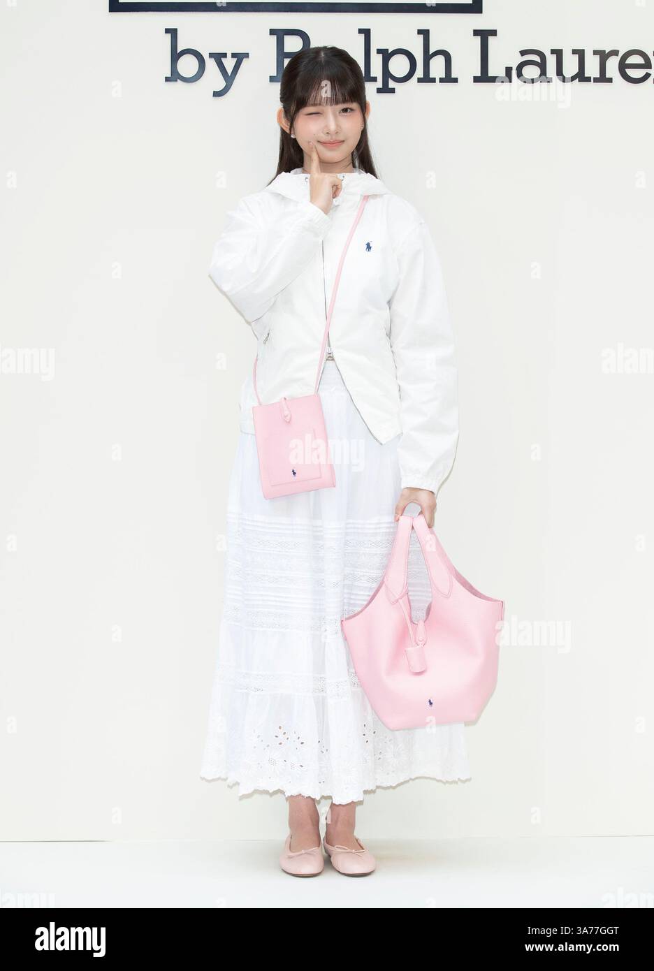 Seoul, South Korea. 26th Mar, 2025. Japanese singer Rei, member of girl ...