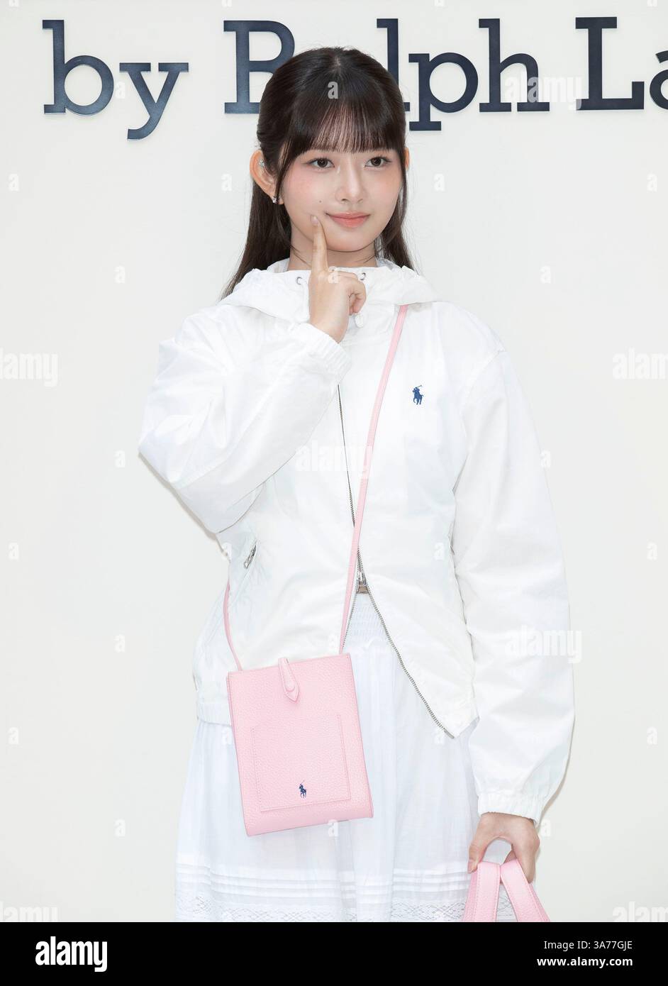 Seoul, South Korea. 26th Mar, 2025. Japanese singer Rei, member of girl ...