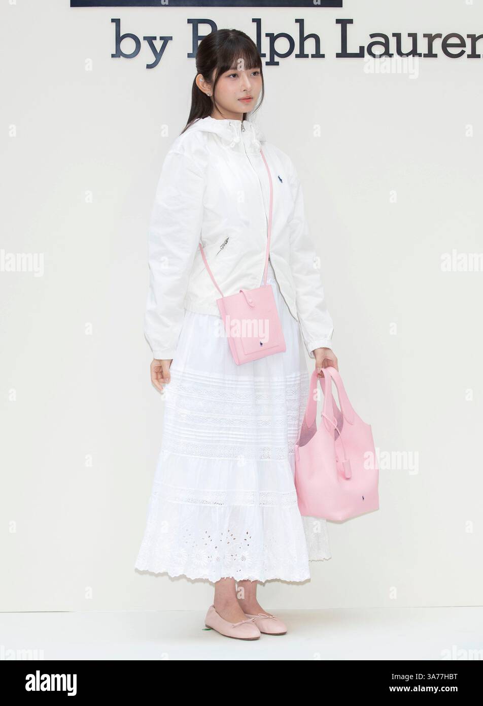 Seoul, South Korea. 26th Mar, 2025. Japanese singer Rei, member of girl ...