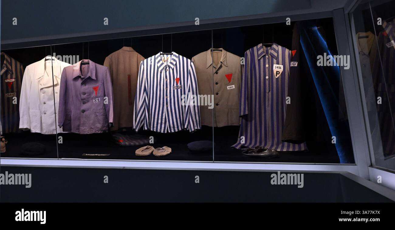 Weimar, Germany. 26th Mar, 2025. The prisoners' clothing can be seen in ...