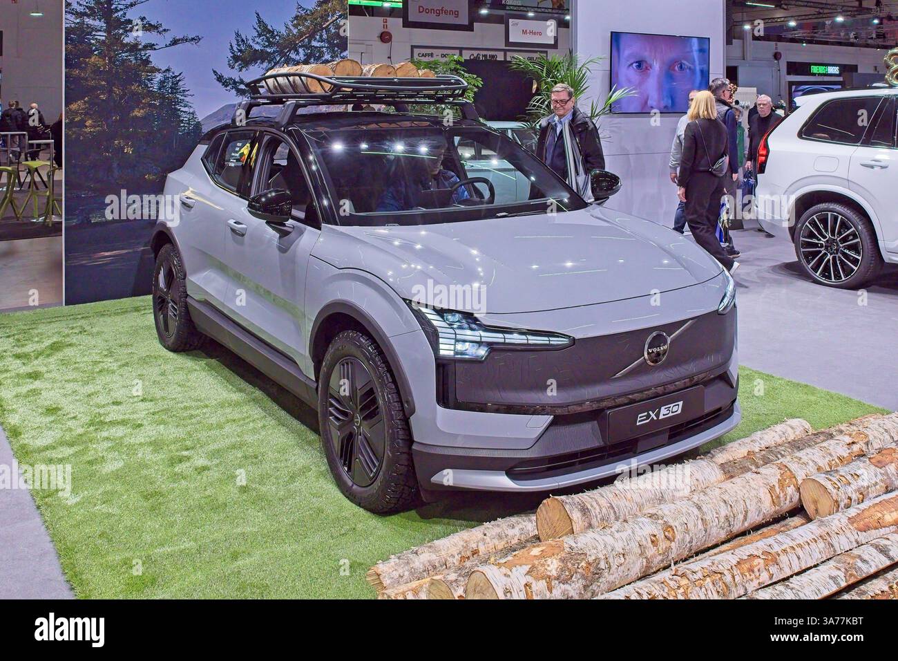 Pasila, Helsinki, Finland – March 14. 2025: Volvo EX 30 car at AUTO 25 ...