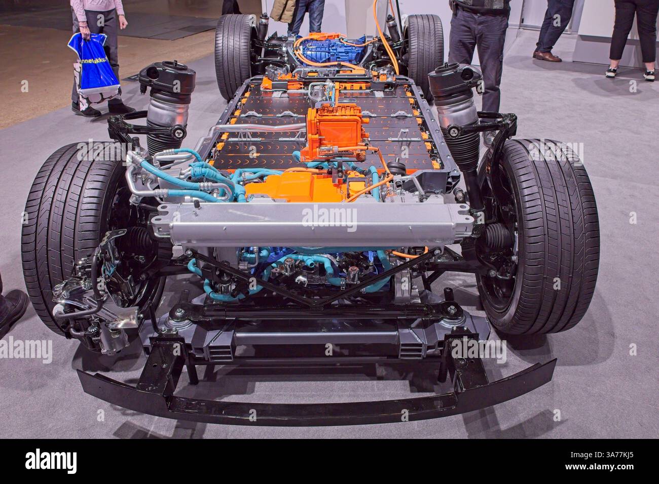 Pasila, Helsinki, Finland – March 14. 2025: Detail view of Volvo ...