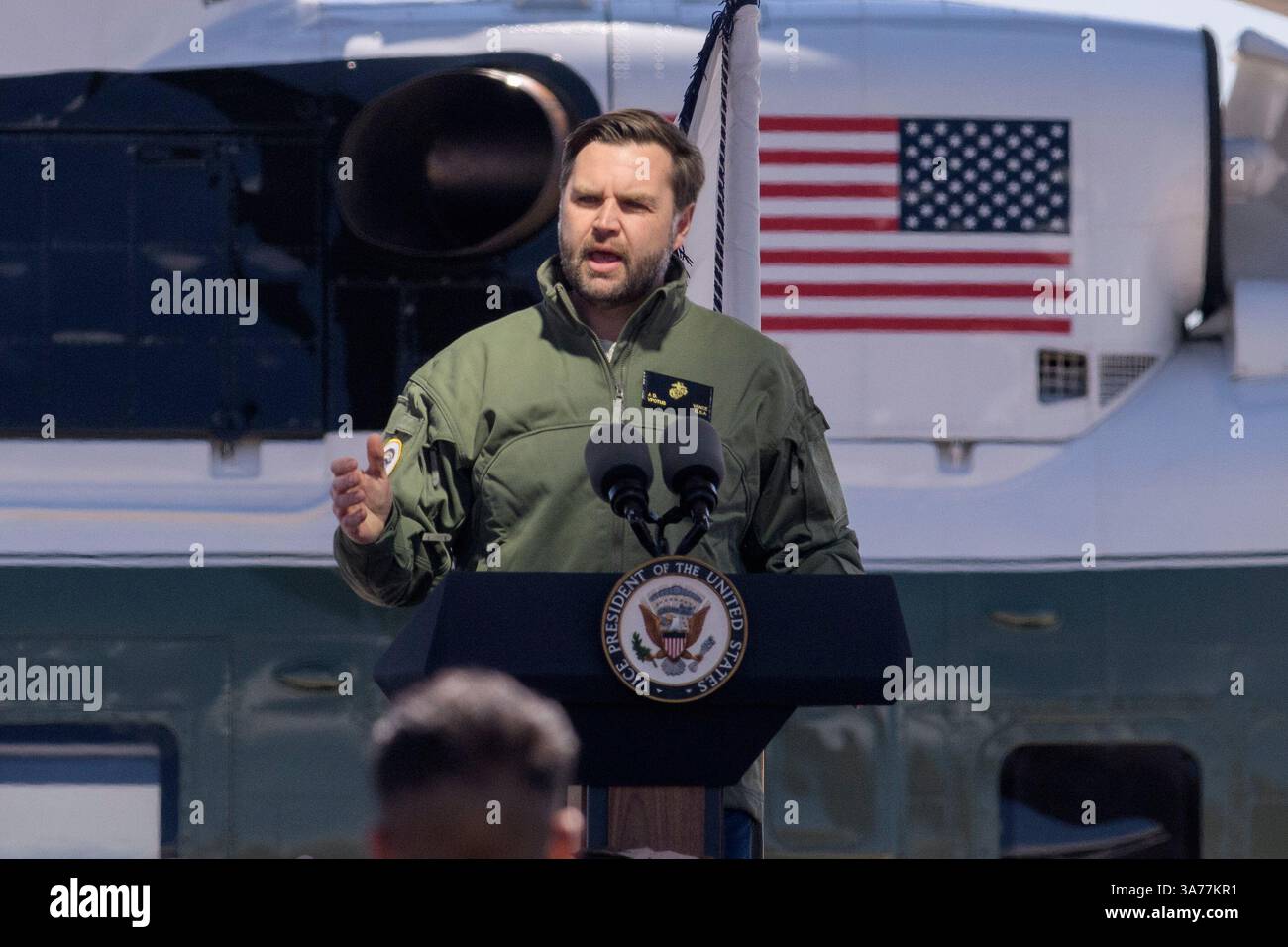 Vice President JD Vance speaks at Marine Corps Air Station Quantico ...